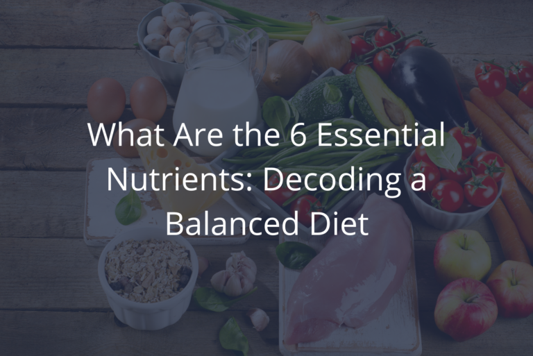 What Are the 6 Essential Nutrients: Decoding a Balanced Diet